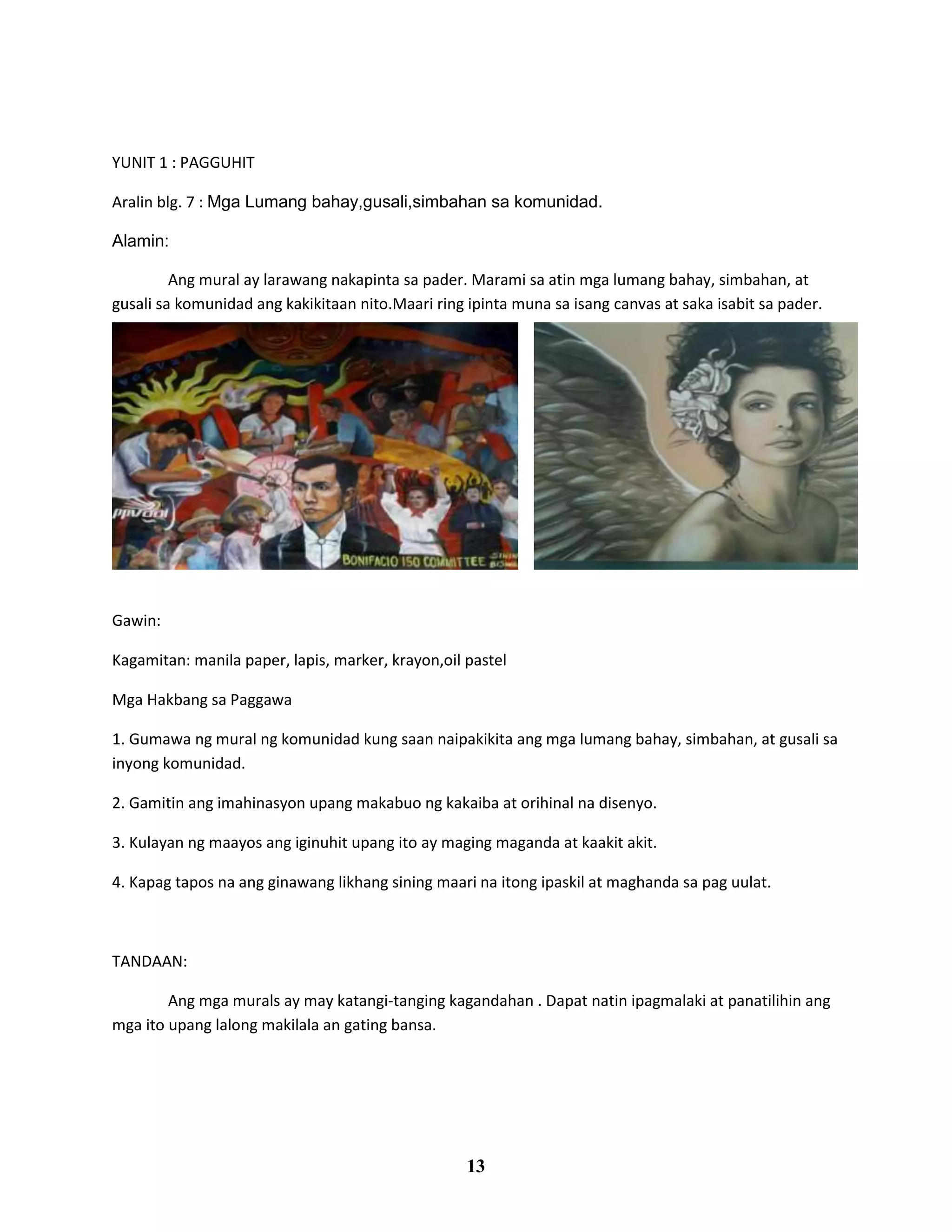 K TO 12 GRADE 5 LEARNER’S MATERIAL IN ARTS (Q1-Q4) | PDF