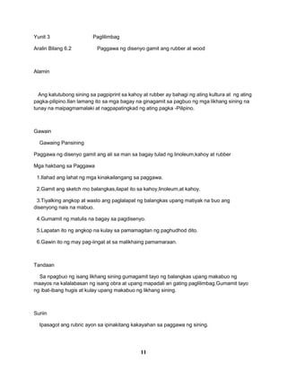 K TO 12 GRADE 5 LEARNER’S MATERIAL IN ARTS (Q1-Q4) | PDF