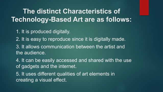 Grade 10- -Arts Quarter2 Lesson1 Technology based-arts pptx | PPTX | Digital Arts | Fine Art
