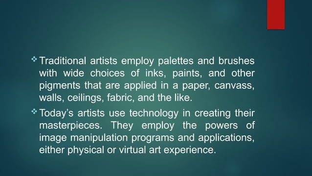 Grade 10- -Arts Quarter2 Lesson1 Technology based-arts pptx | PPTX | Digital Arts | Fine Art