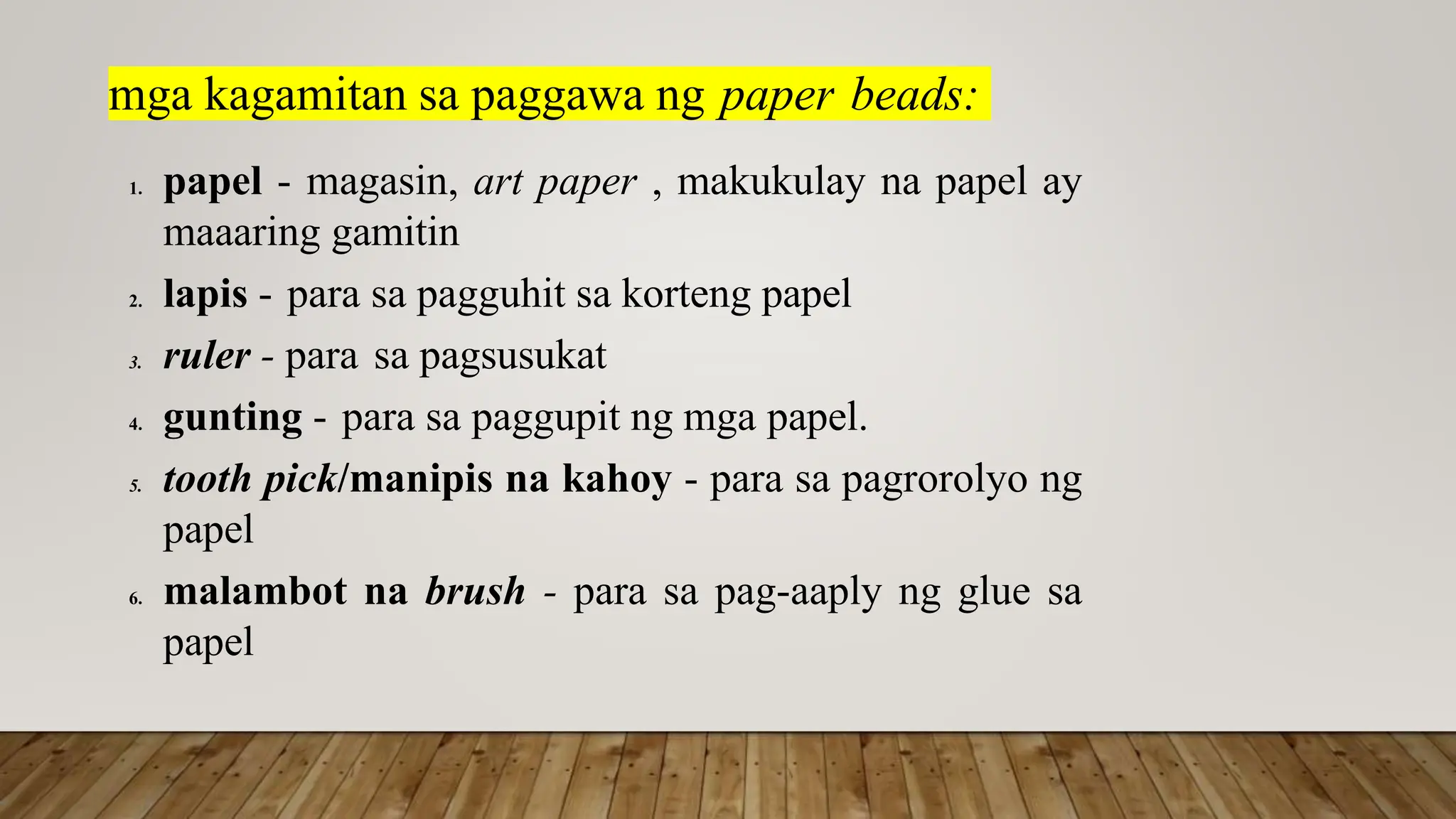 arts Q4 3D_making 3D mobile art ,paper beads | PPTX