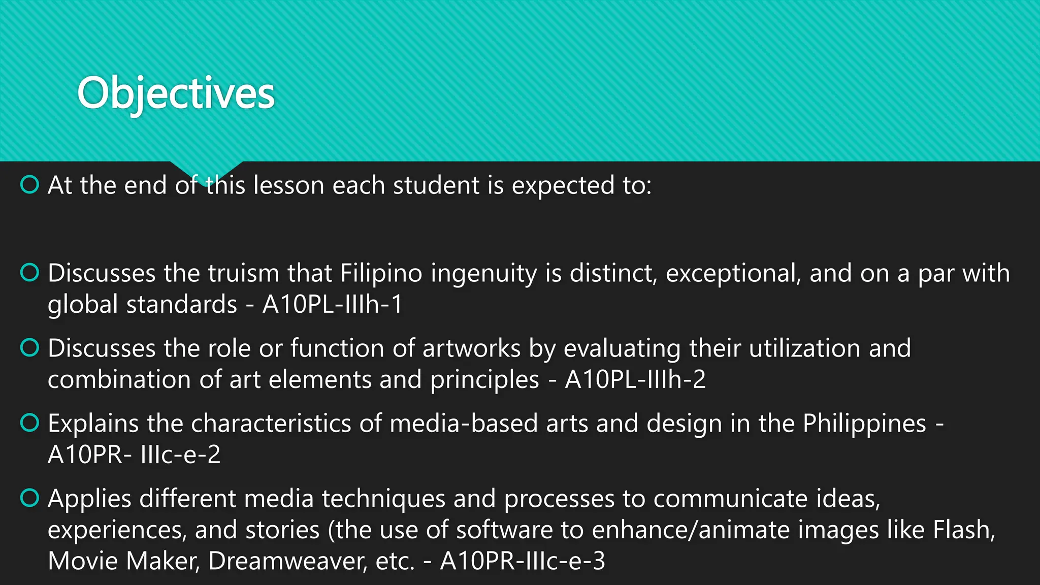 ARTS 10 LESSON 2 MEDIA-BASED ART and Designers | PPTX