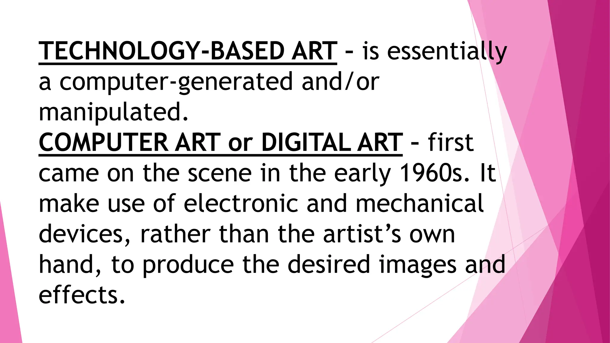ARTS10_QUARTER II.pptx_Technology-based art | PPTX