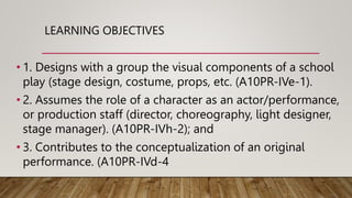 ARTS W6-Q4 May 29-June 2,2023. DIFFERENT ROLES IN PLAY PRODUCTIONpptx ...