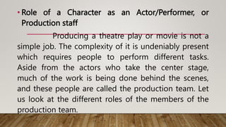 ARTS W6-Q4 May 29-June 2,2023. DIFFERENT ROLES IN PLAY PRODUCTIONpptx ...