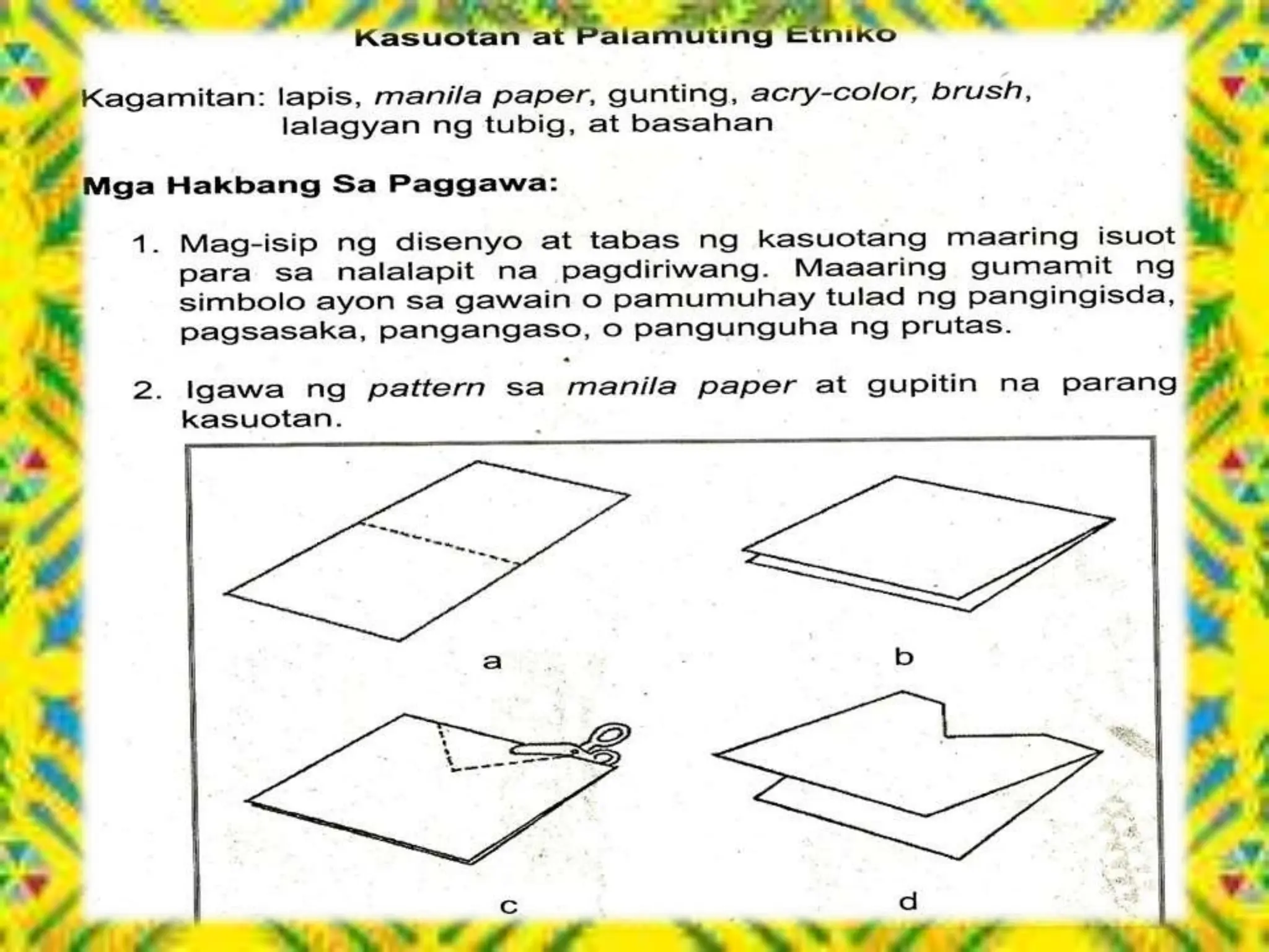 ARTS Y2 ARALIN 2 KASUOTAN AT PALAMUTING ETNIKO.pptx