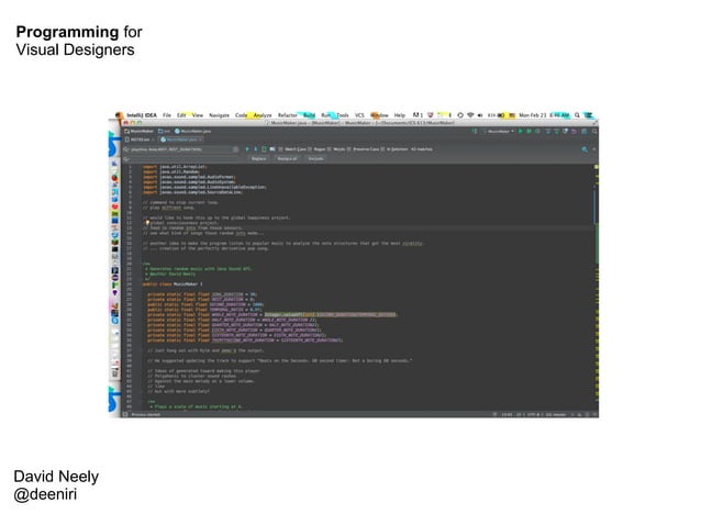 Programming for Visual Designers | PPT