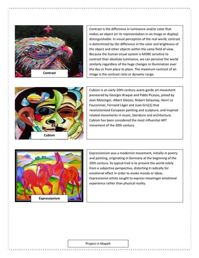 All About Art Terminologies | DOCX
