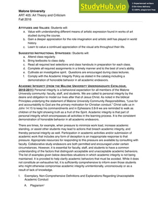 Art Theory And Criticism Syllabus | PDF