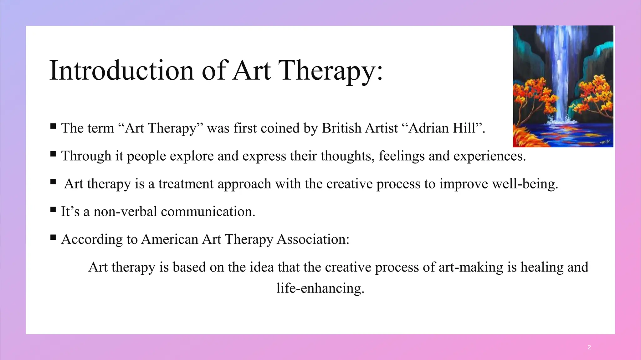 Art therapy in clinical psychology .pptx