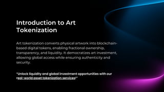 Art Tokenization How to Tokenize Physical Art | PPT