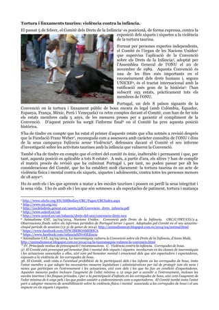 Tortura i linxaments taurins: violència contra la infància. | PDF