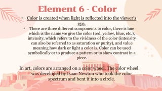 ELEMENTS OF ART | PPTX