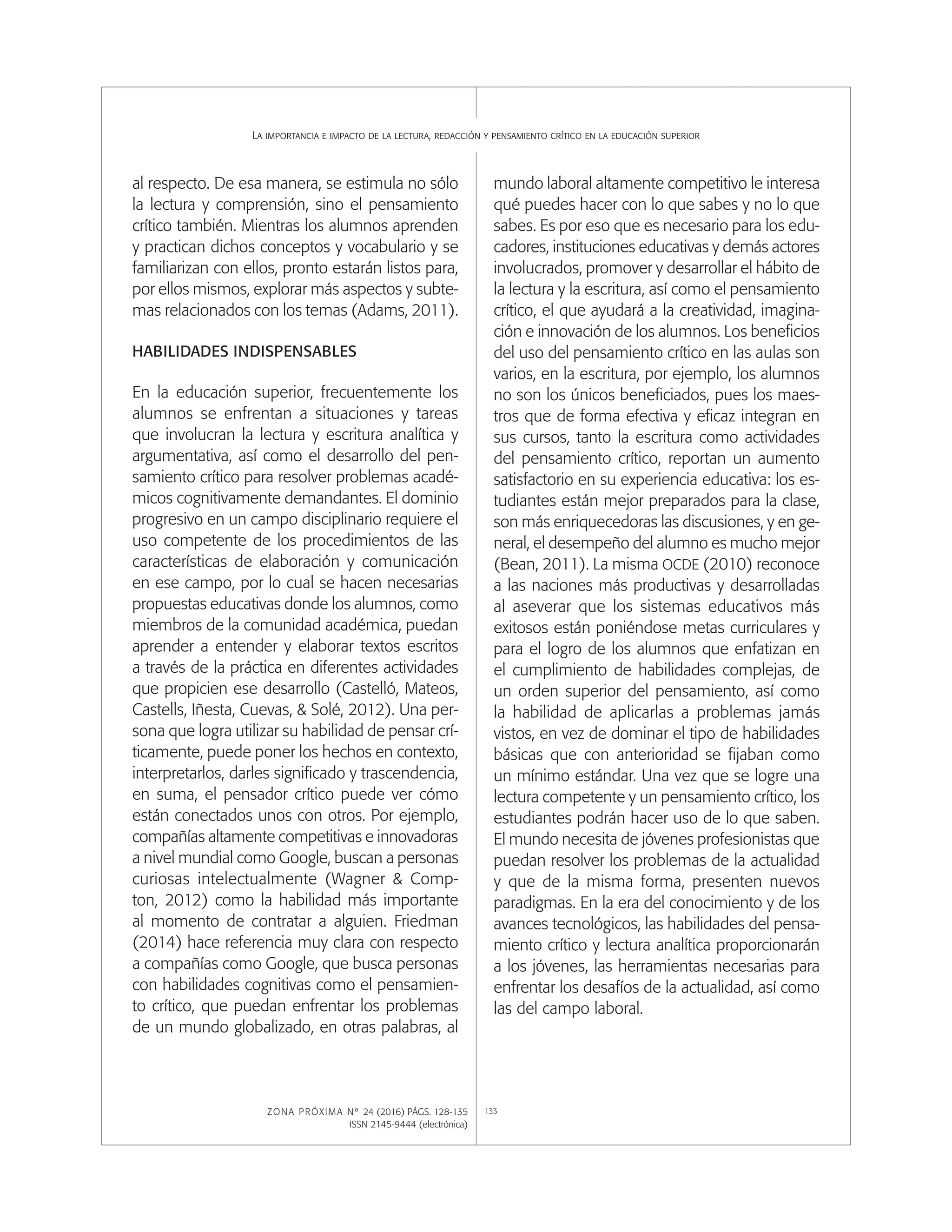 La importancia y el impacto de la lectura | PDF