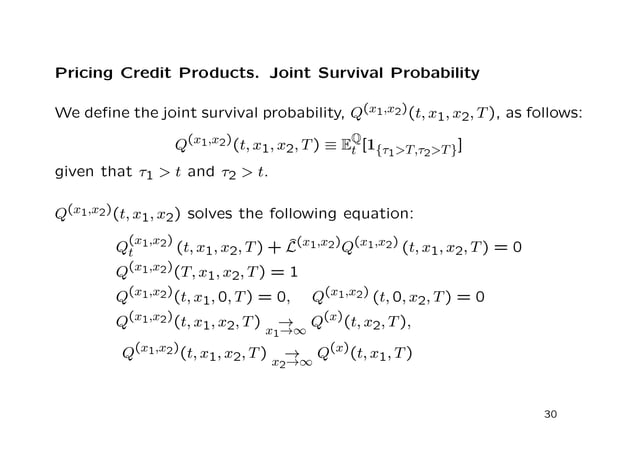 Quantitative Methods for Counterparty Risk | PPT