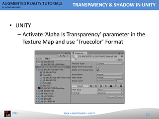 Augmented Reality Tutorial - Transparency & Shadow in Unity | PPT