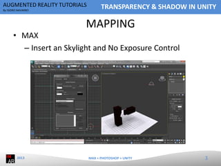 Augmented Reality Tutorial - Transparency & Shadow in Unity | PPT