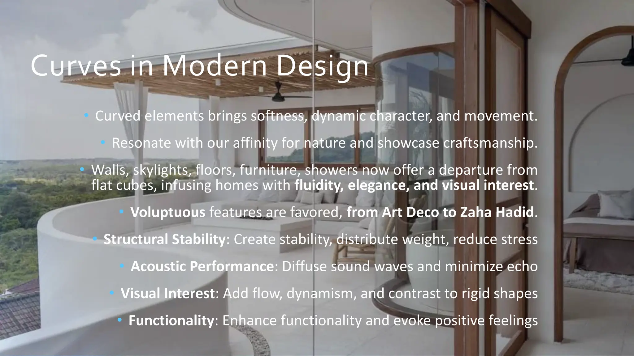 artwaves - embracing curves in modern homes | PPT