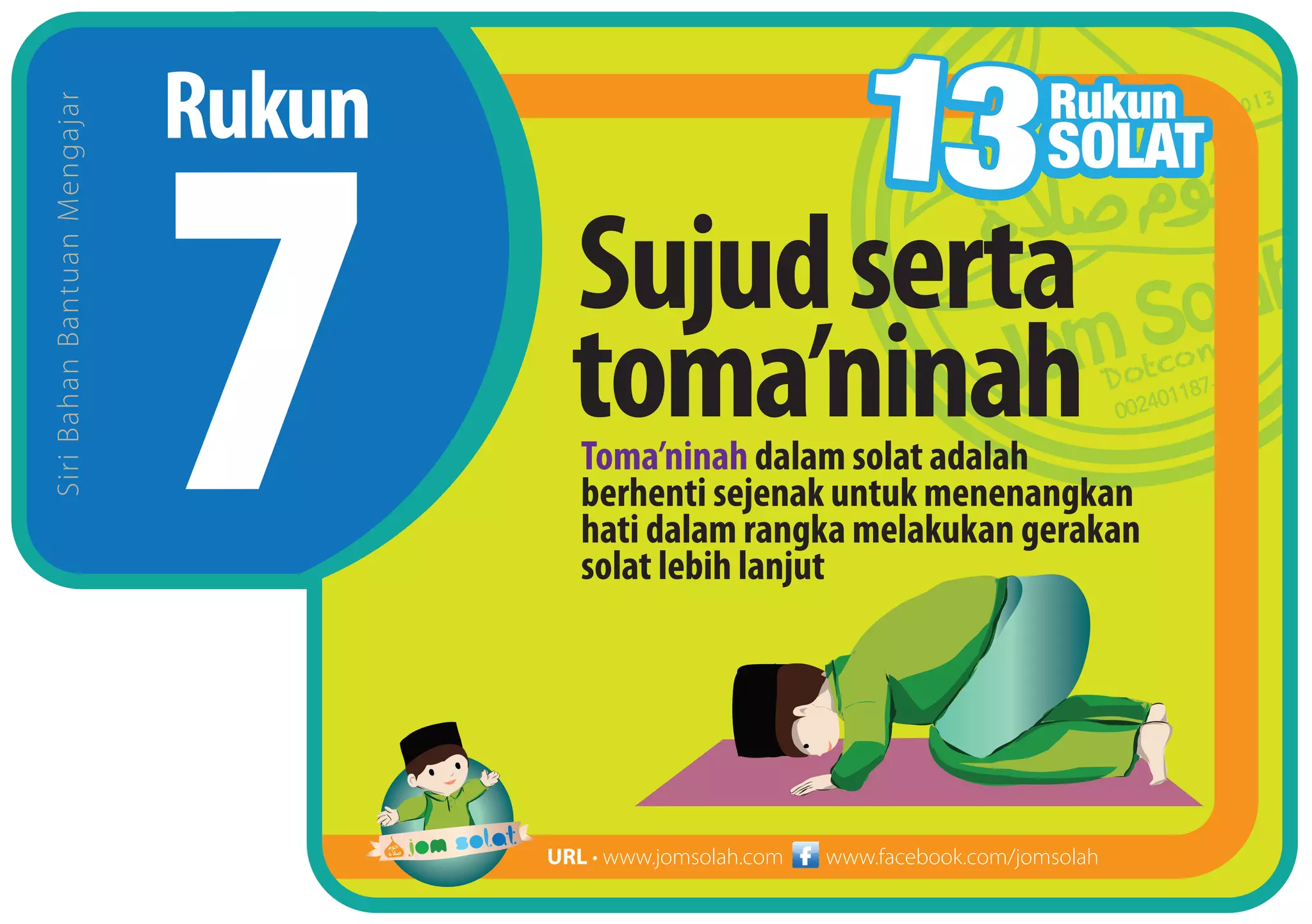 Rukun Solat Flash Card | JomSolat | PDF
