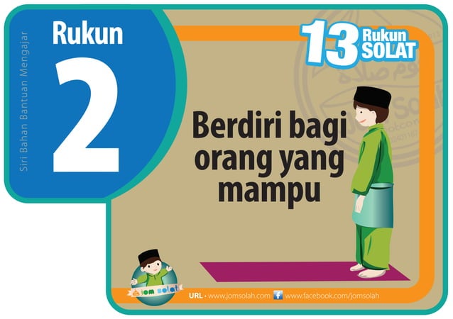 Rukun Solat Flash Card | JomSolat | PDF