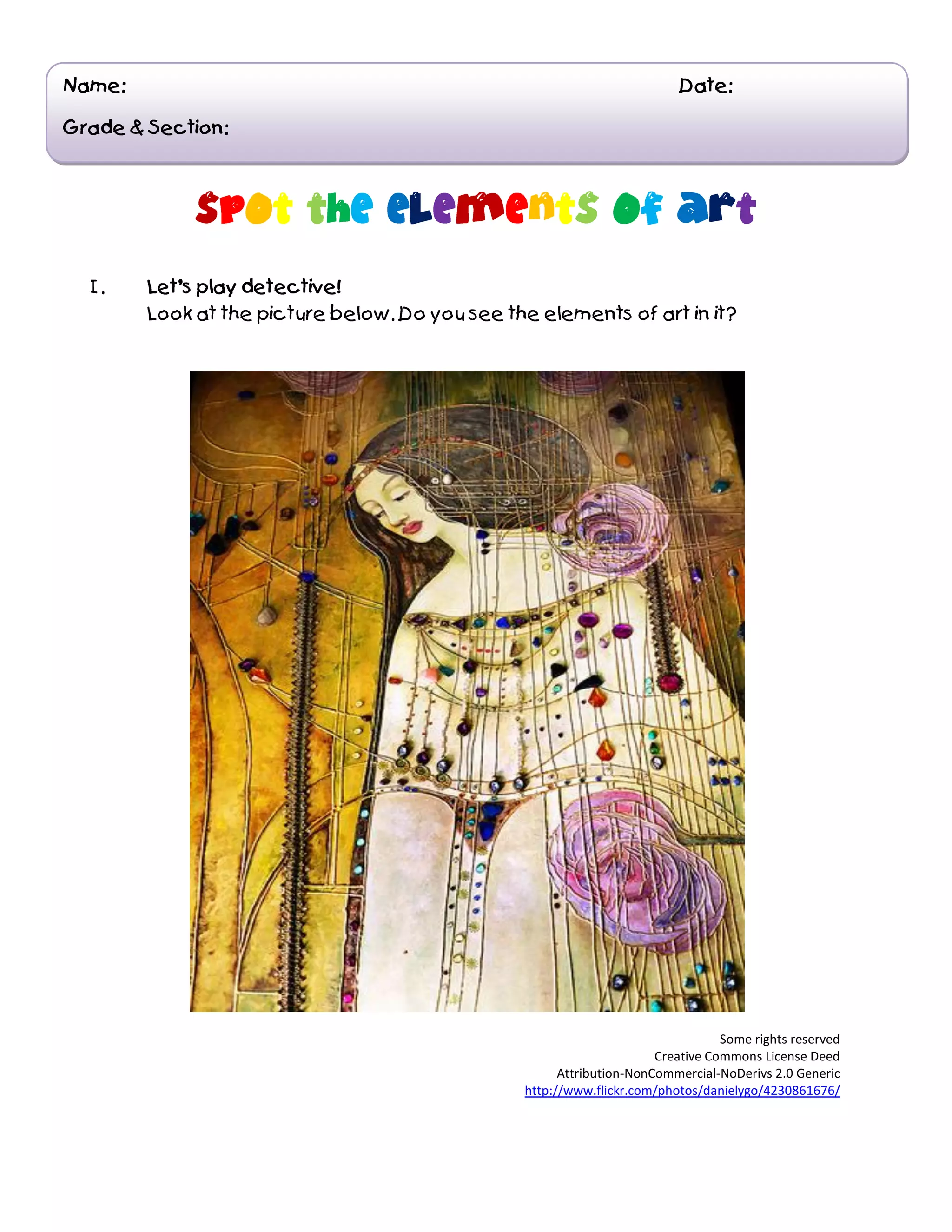 Art worksheet | PDF
