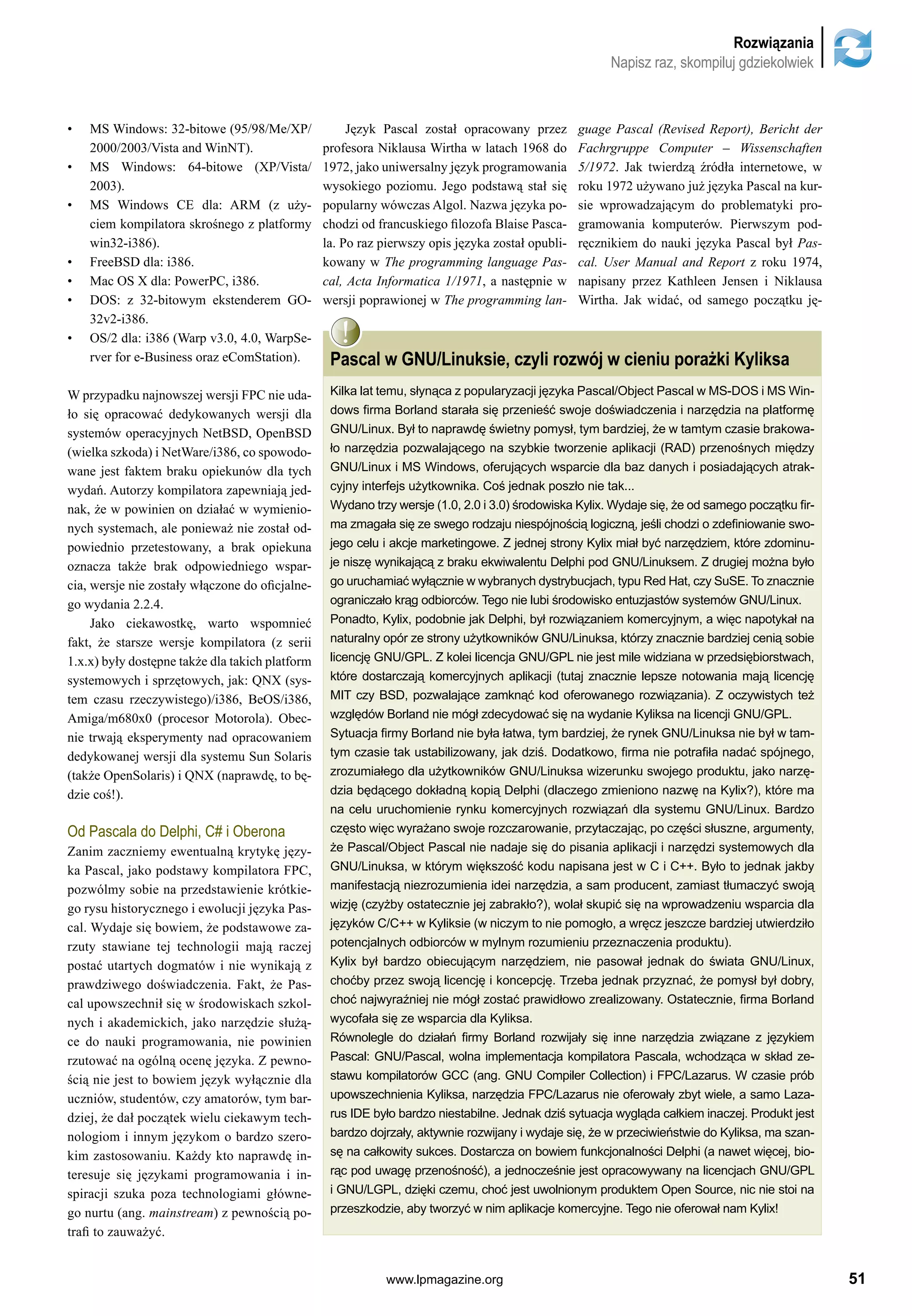 Free Pascal Compiler i Lazarus IDE | PDF