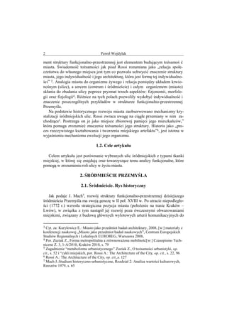 ROLA ULICY ŚRÓDMIEJSKIEJ W STRUKTURZE FUNKCJONALNO PRZESTRZENNEJ ...