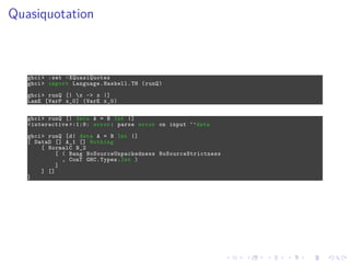Template Haskell | PDF