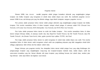 pengertian internet dan komputer | PPT