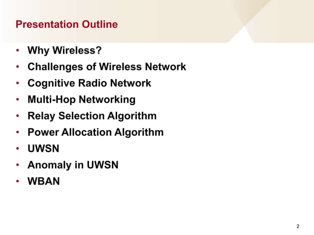 Multi-hop Communication for the Next Generation (xG) Wireless Network | PPT