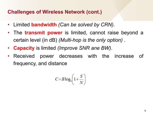 Multi-hop Communication for the Next Generation (xG) Wireless Network | PPT