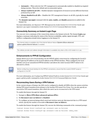 Aruba instant 6.2.1.0 3.4 professional ig | PDF