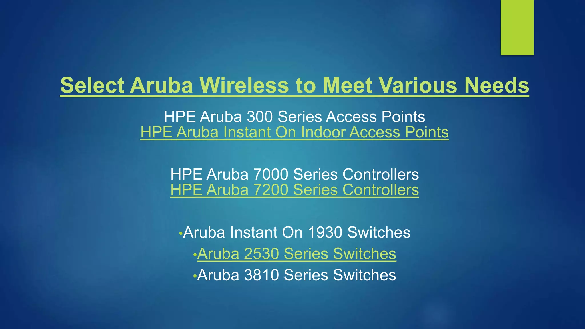 Aruba Networks | PPTX