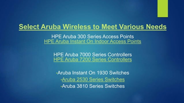 Aruba Networks | PPTX