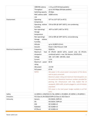 Aruba 2530 Switch Series Data Sheet | PDF