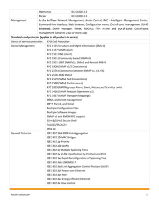 Aruba 2920 Switch Series Data Sheet | PDF