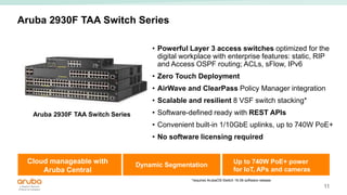 Aruba 2930 f switch campus switching | PPTX