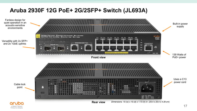 Aruba 2930 f switch campus switching | PPTX