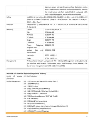Aruba 2930F Switch Series Datasheet | PDF