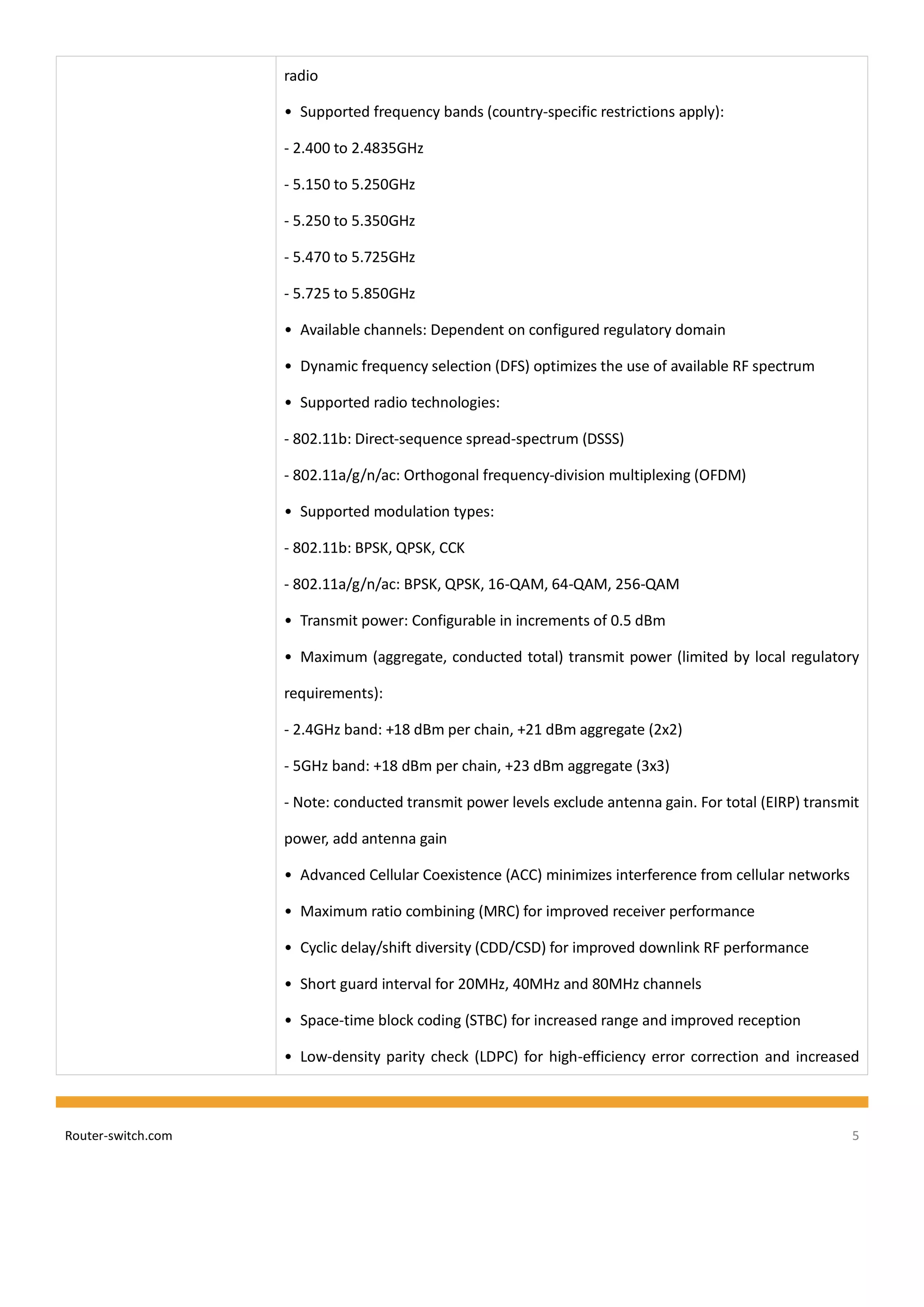 Aruba 300 Series Access Point Data Sheet | PDF