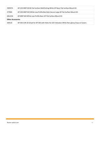 Aruba 300 Series Access Point Data Sheet | PDF