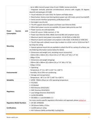 Aruba 303 Series Access Point Data Sheet | PDF