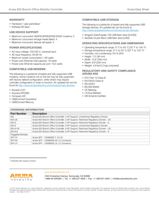 Aruba 650 ds_a650651 | PDF
