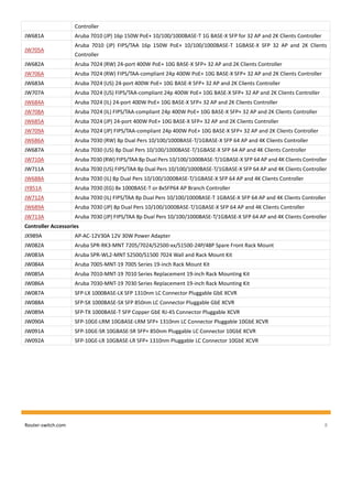Aruba 7000 Series Mobility Controller Data Sheet | PDF