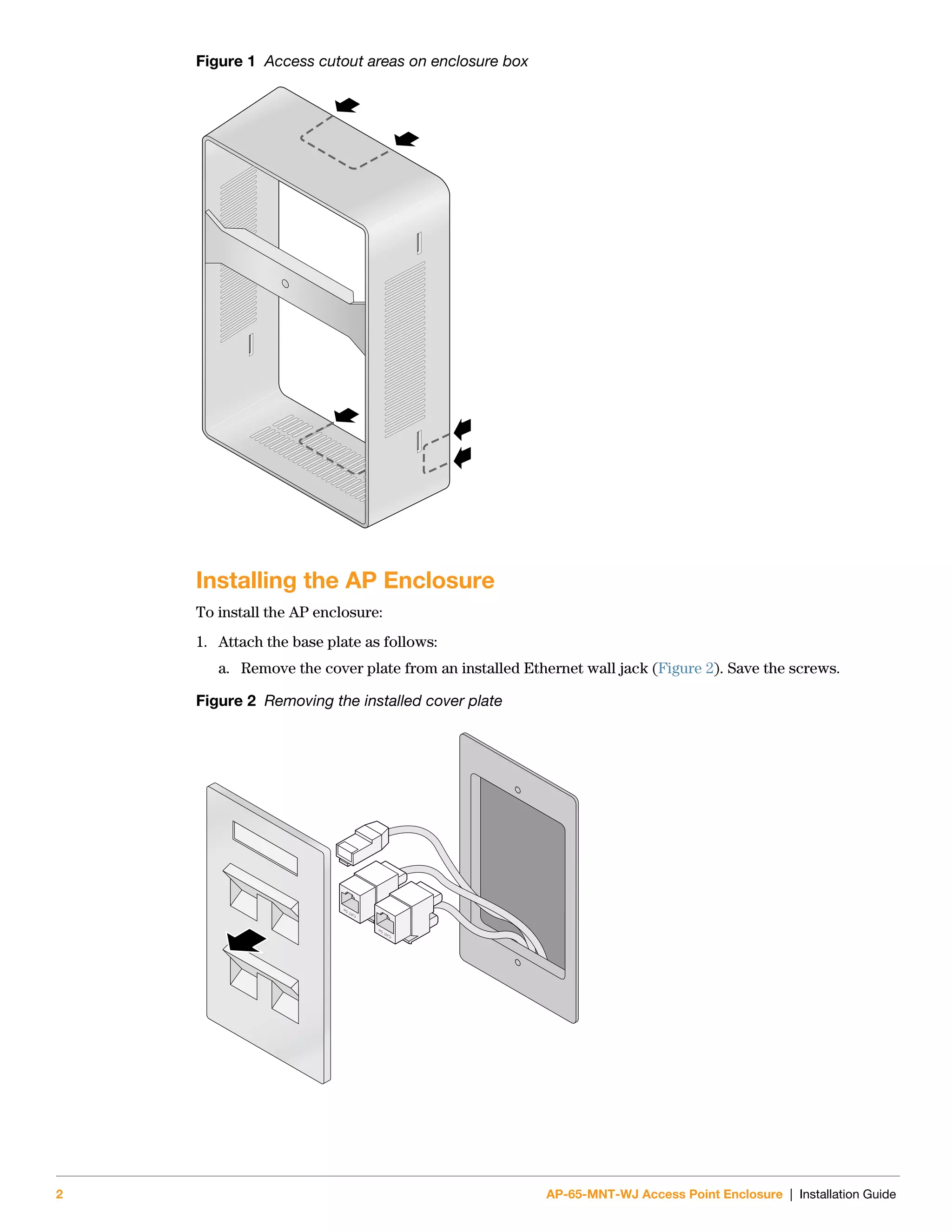 Aruba Access Point Enclosure Installation Guide | PDF