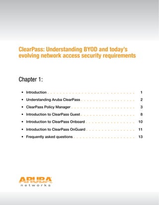 Aruba clearpass ebook_chpt1_final | PDF