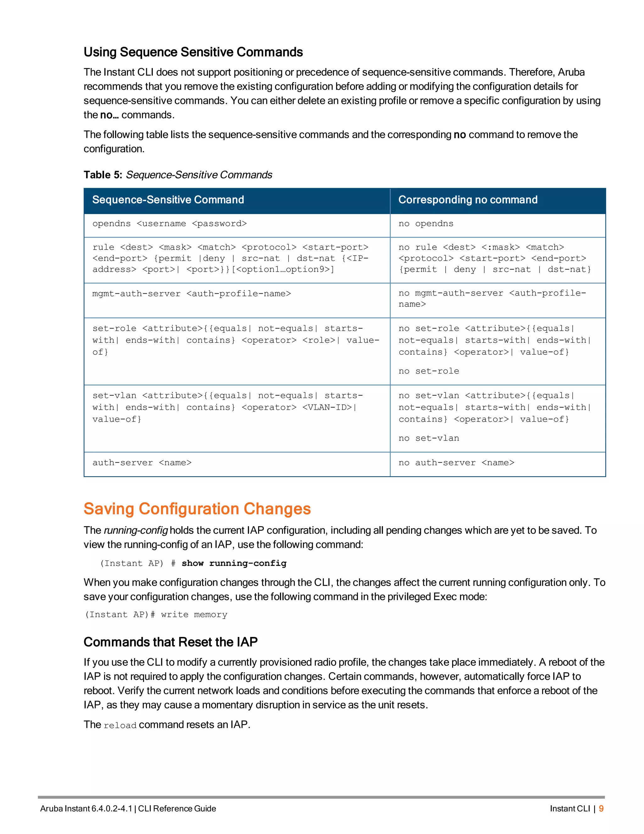 Aruba Instant 6.4.0.2-4.1 Command Line Interface Reference Guide | PDF | Operating Systems ...