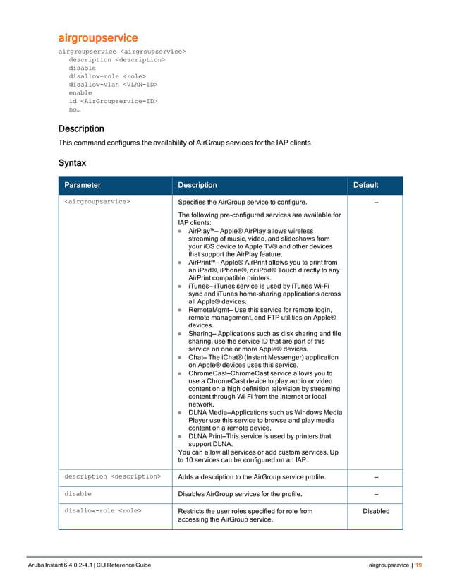 Aruba Instant 6 4 0 2 4 1 Command Line Interface Reference Guide Pdf