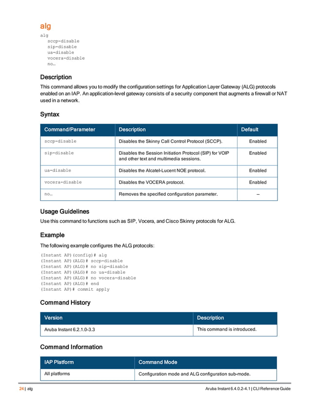 Aruba Instant 6 4 0 2 4 1 Command Line Interface Reference Guide Pdf