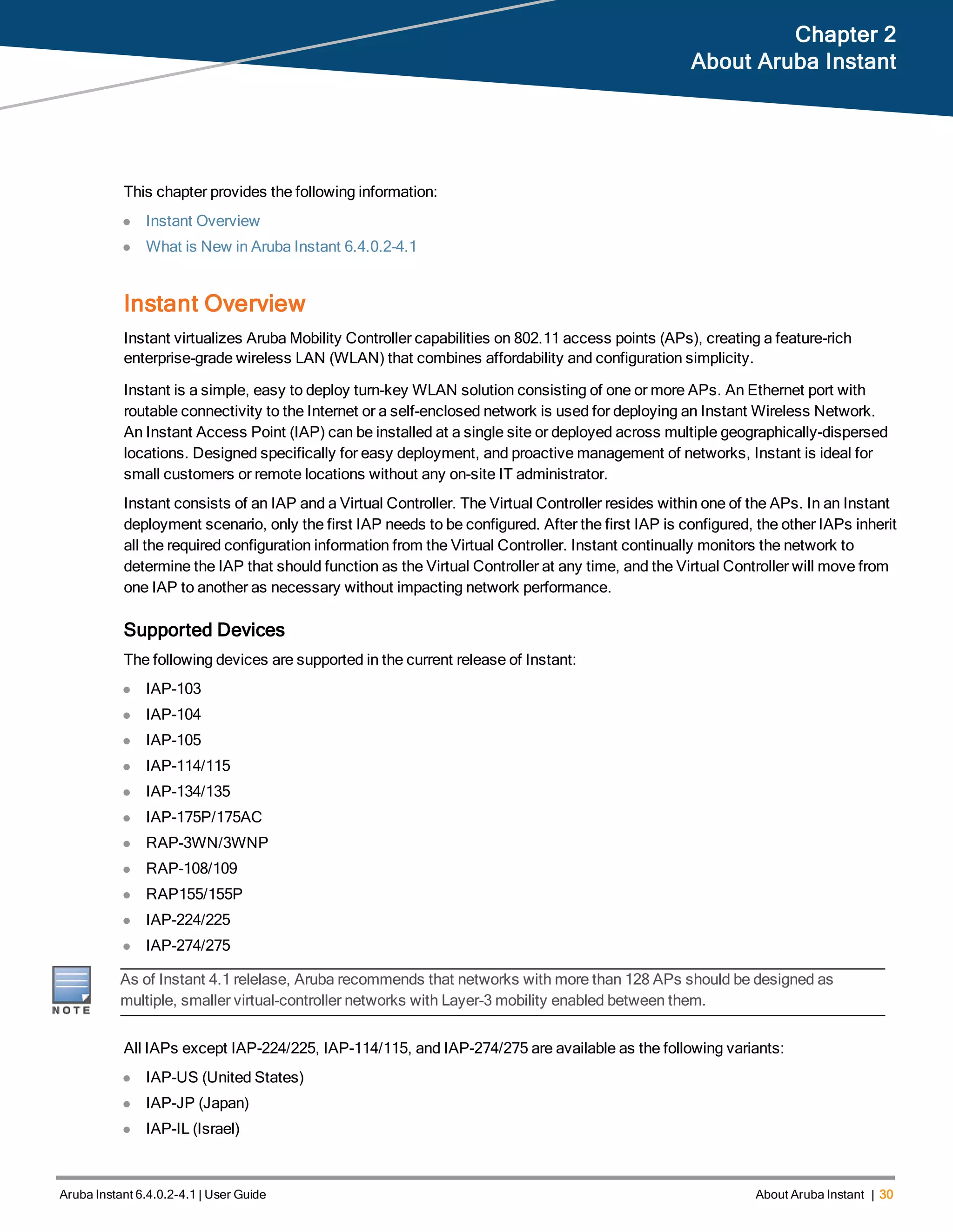 Aruba instant 6.4.0.2 4.1 user guide | PDF
